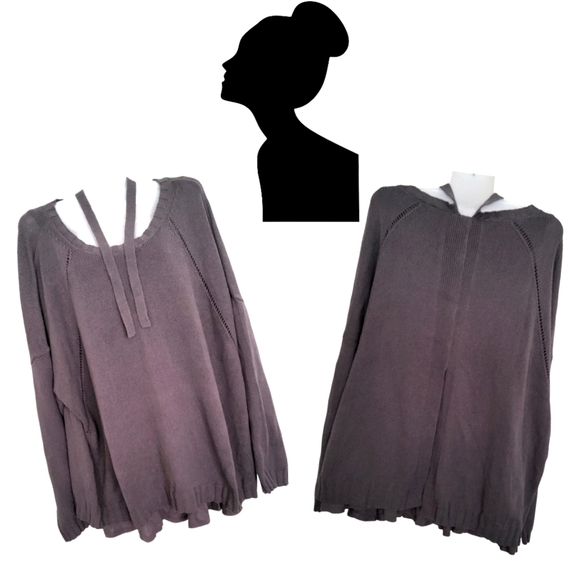 J. Jill | Sweaters | Jjill Designer Graphite Gray Plus Size Layered ...